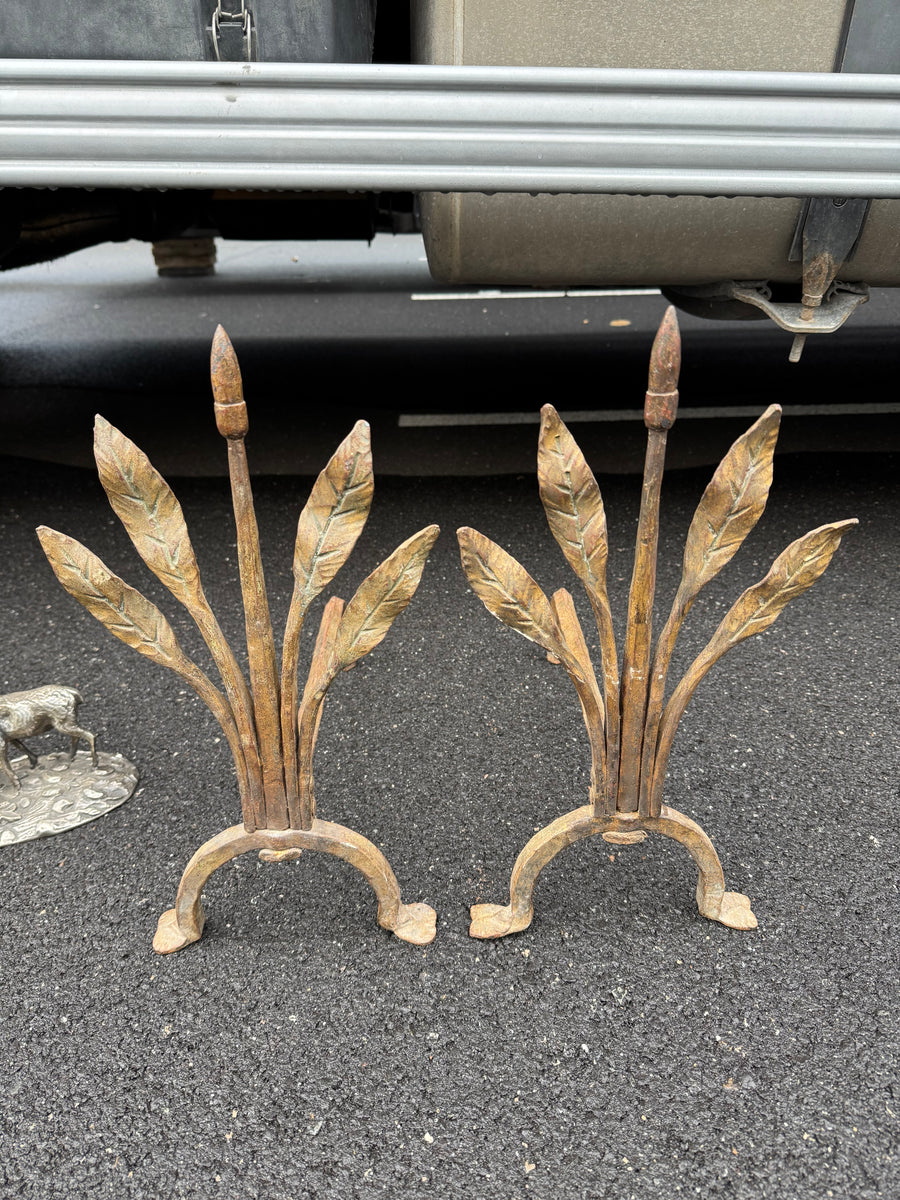 Pair Spanish Andirons – HeatherCookAntiques