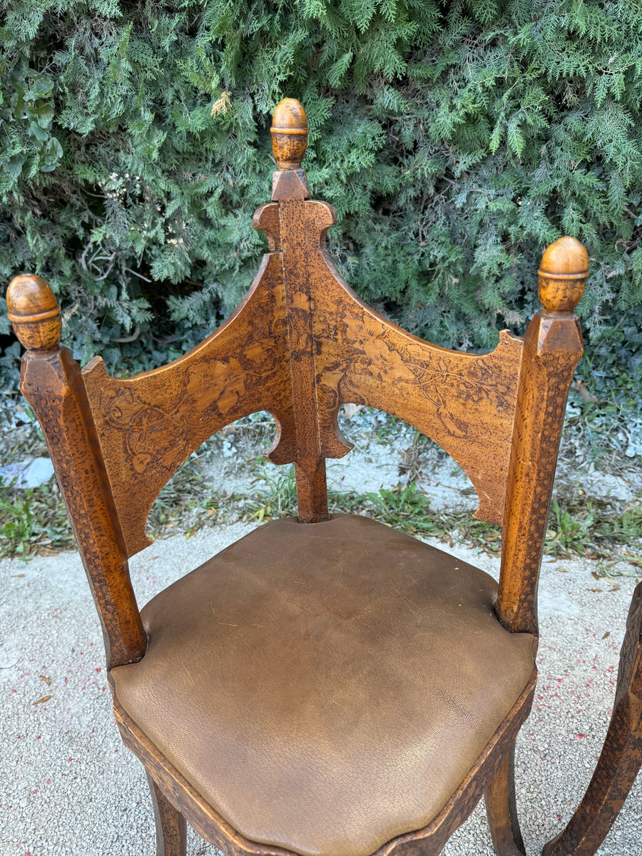 Pair Bavarian Corner Chairs – HeatherCookAntiques