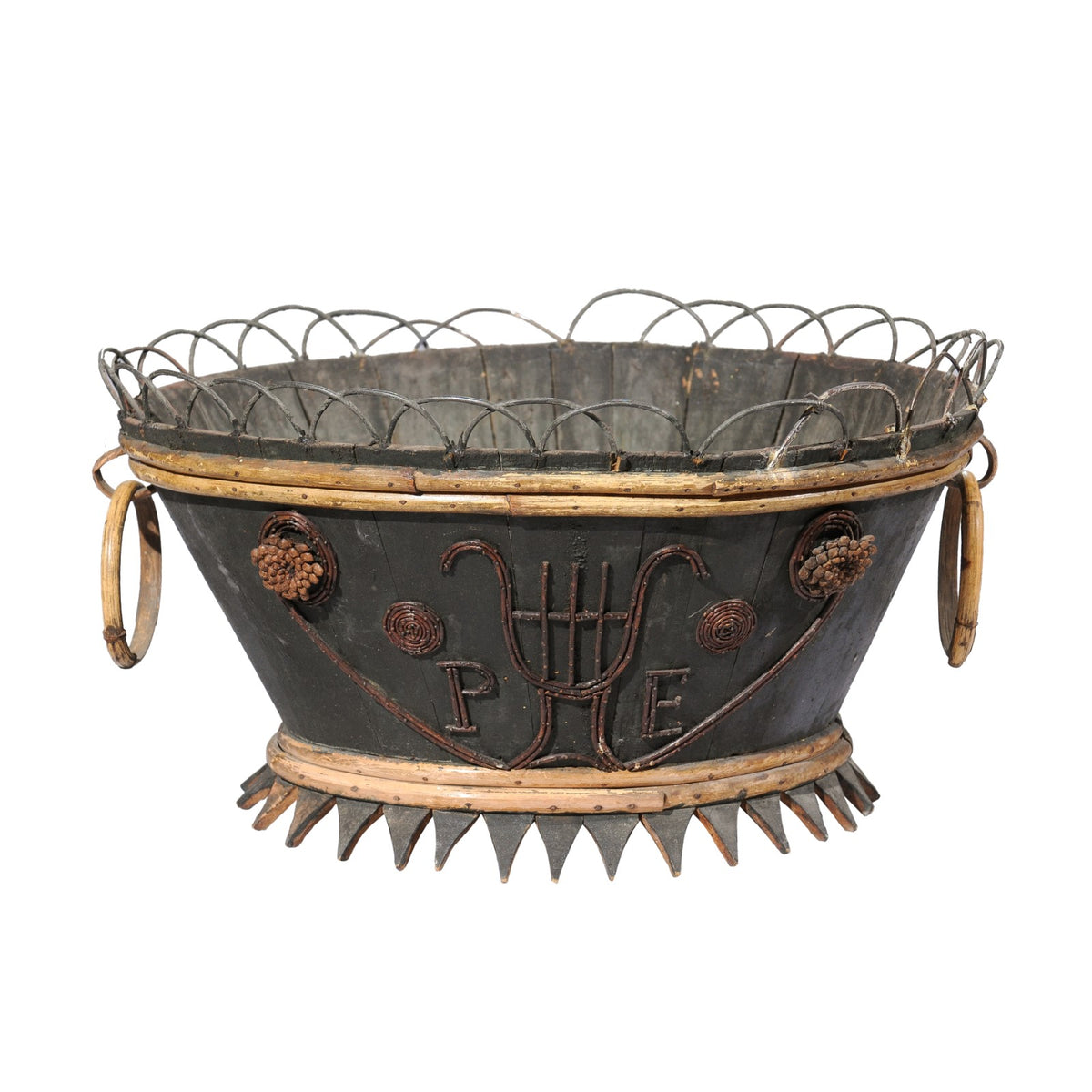 French Tramp Art Basket – HeatherCookAntiques